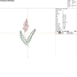 Summer Bloom Machine Embroidery Design Set, Botanical Geranium ...