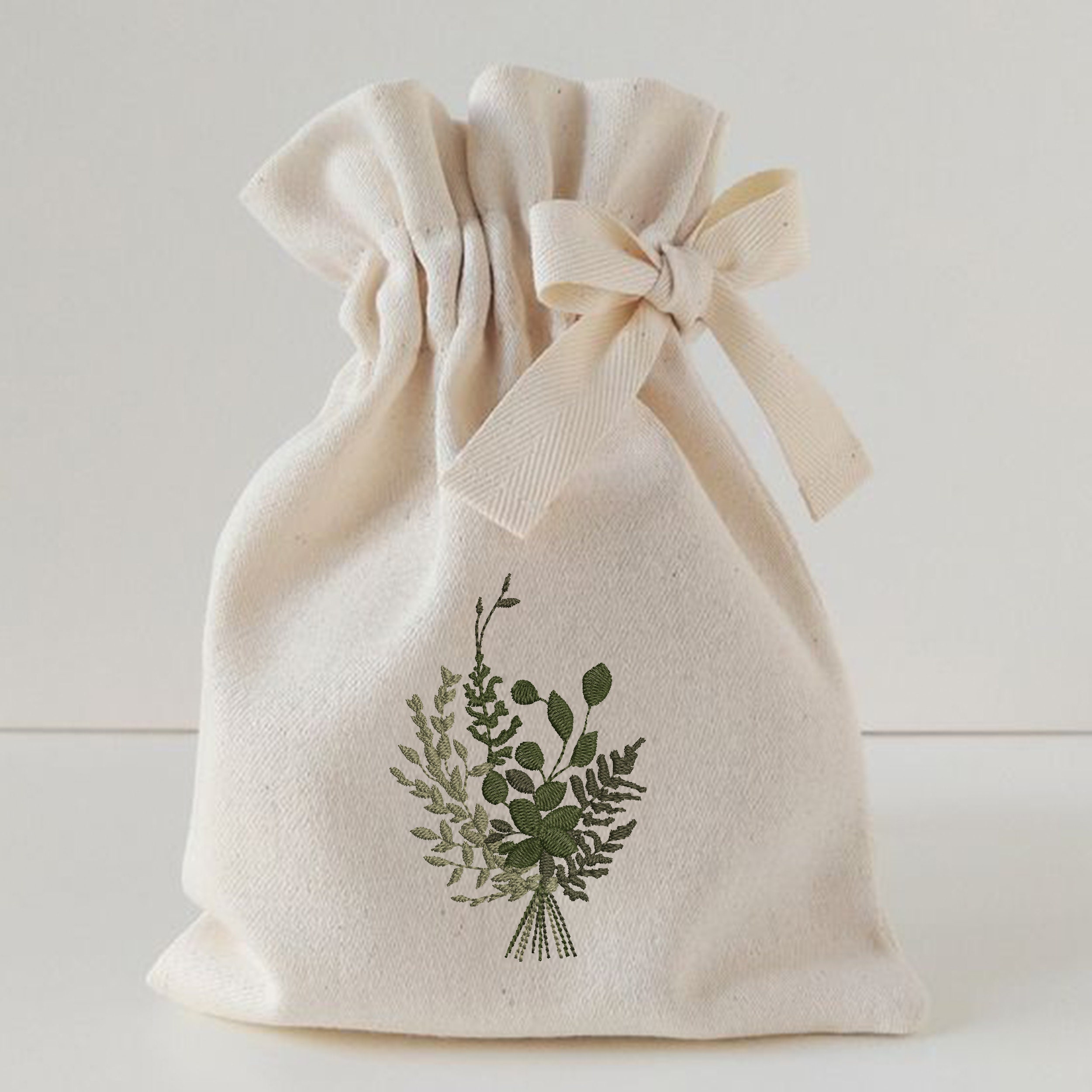 Eucalyptus Fern Border Corner and Branch for Machine - Etsy