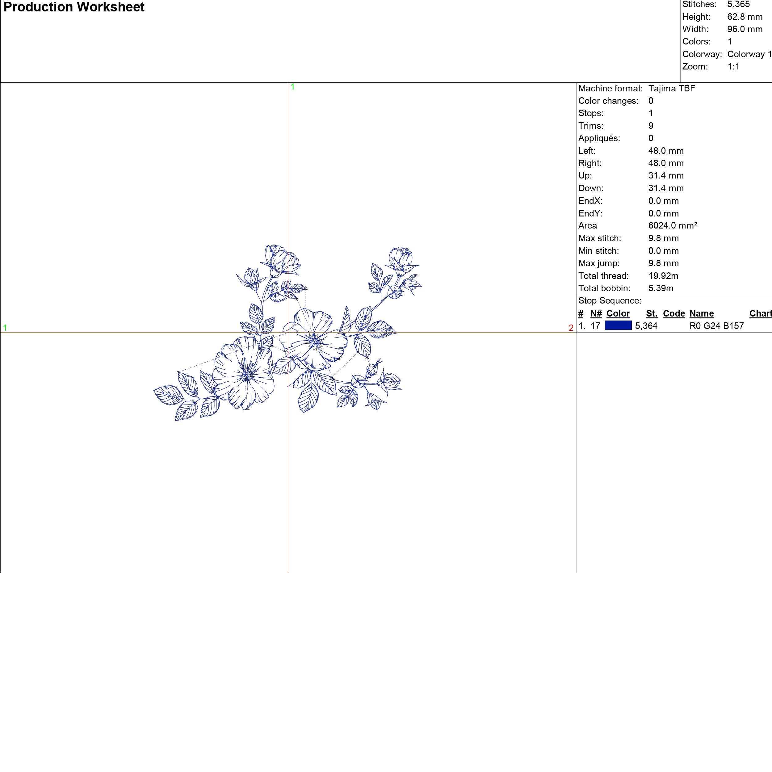 Wild Rose Flower Machine Embroidery Design Chinoiserie Blue - Etsy