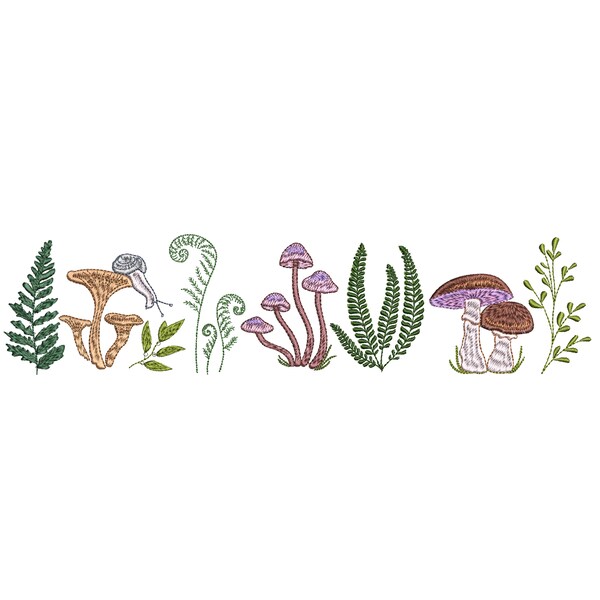 Mushroom Embroidery - Etsy