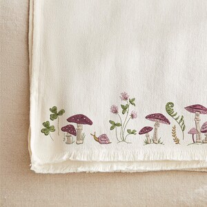 Moon Mushroom I Border Machine Embroidery Design, Pattern Instant ...