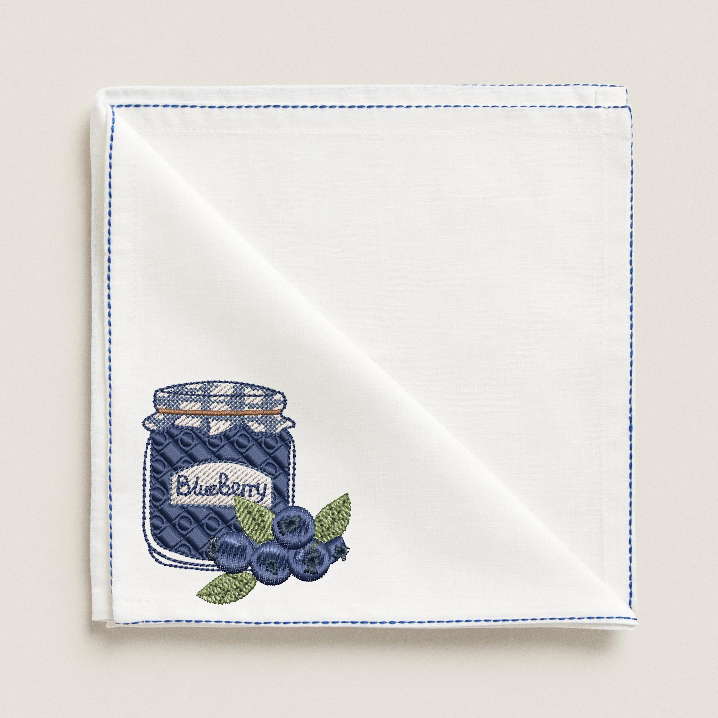 Blueberry Jam Machine Embroidery Design Bundle, Instant Zip File ...