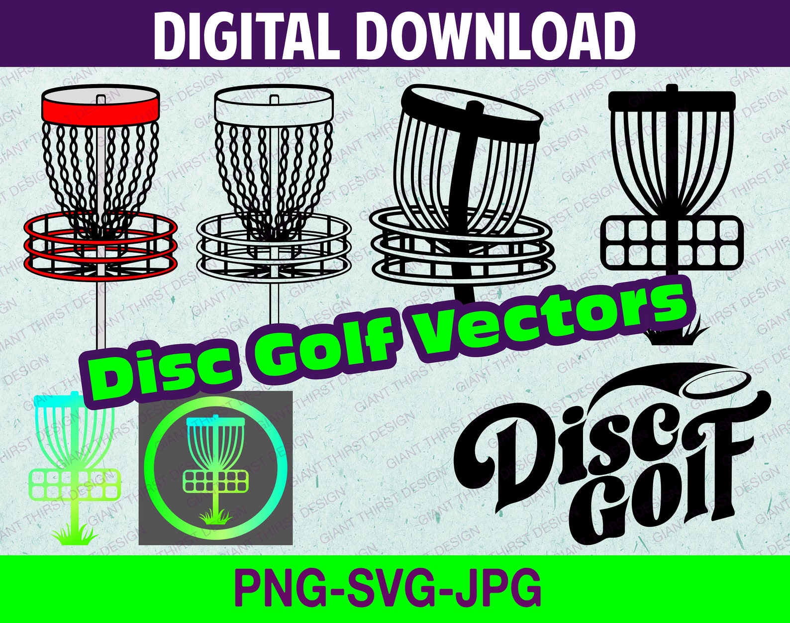 Disc Golf Vectors; Disc Golf Clipart; Disc Golf Basket; Disc Golf PNG ...