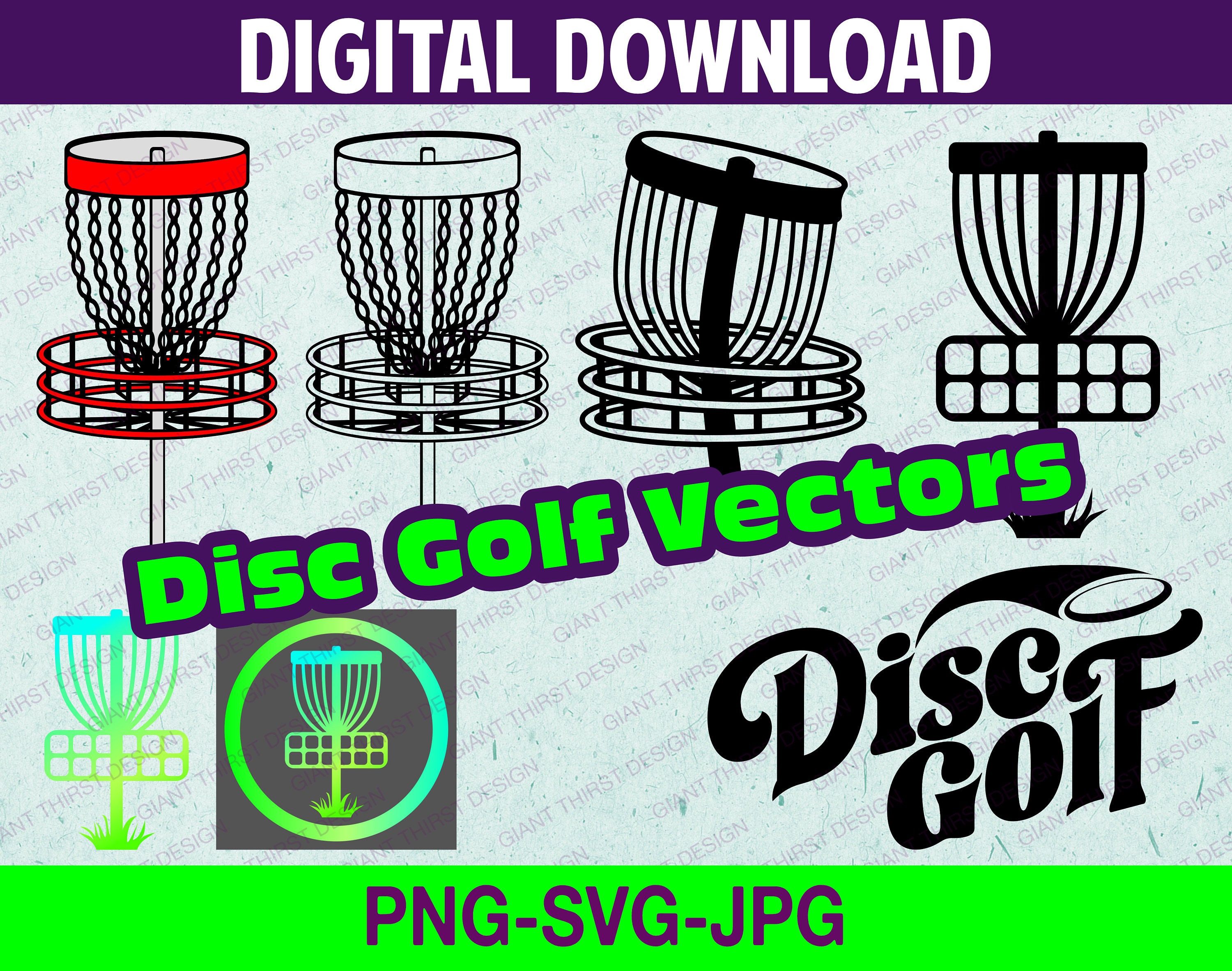 Disc Golf Vectors; Disc Golf Clipart; Disc Golf Basket; Disc Golf PNG ...
