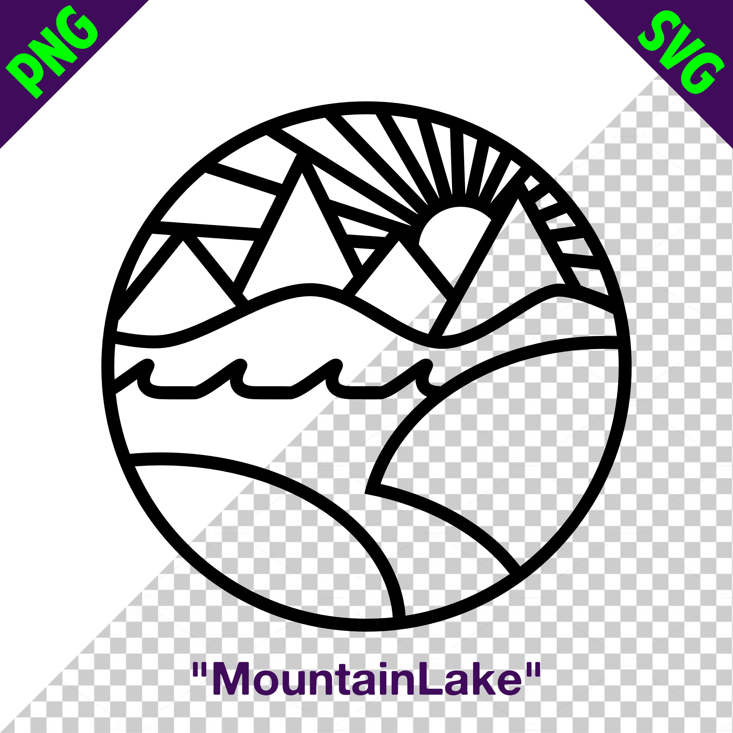 Landscape Vector Set; Landscape Outlines; SVG; PNG; Simple Nature ...