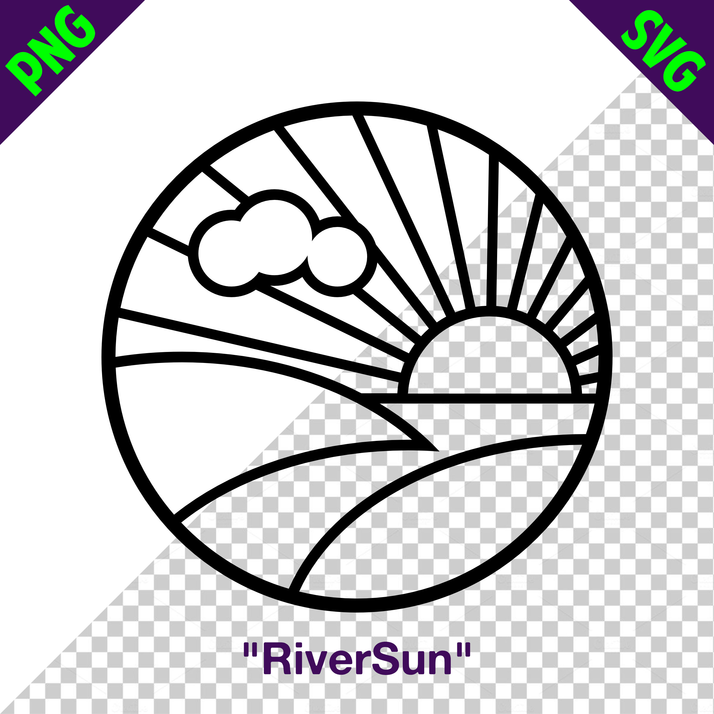 Landscape Vector Set; Landscape Outlines; SVG; PNG; Simple Nature ...