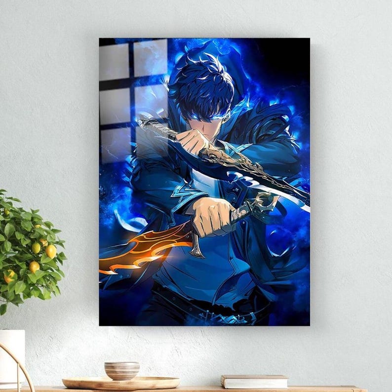 Solo Leveling Metal Wall Art, Anime Poster , Anime Poster, Anime Art ...