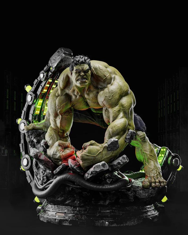 Hulk - Marvel Bust Statue, Hulk - Marvel Figurine, Gift Idea , 3D ...