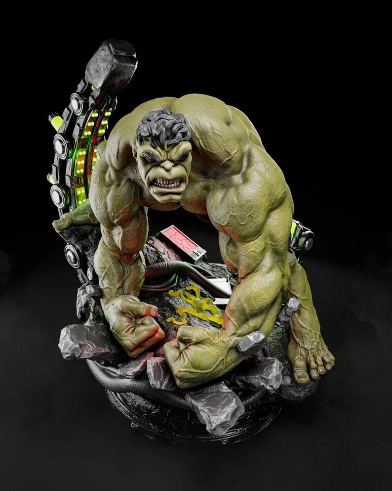 Hulk - Marvel Bust Statue, Hulk - Marvel Figurine, Gift Idea , 3D ...