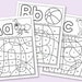 Printable Alphabet Coloring Book Set, ABC Coloring Pages Bundle ...