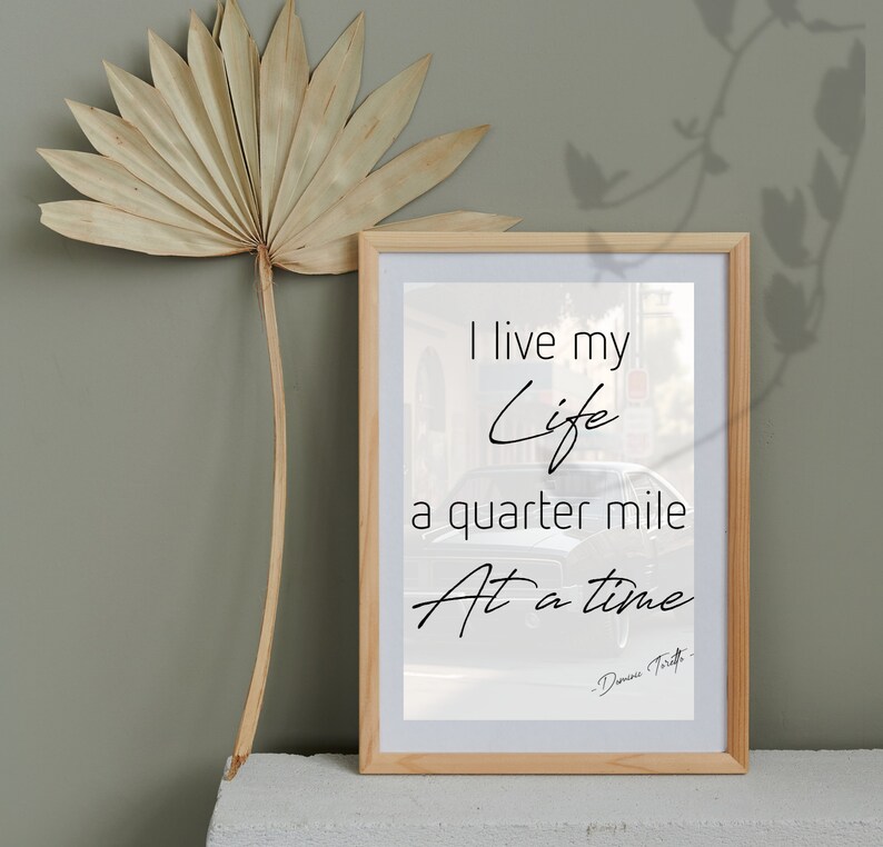 Fast and Furious, Motivational Quote as Printable Download for on a ...