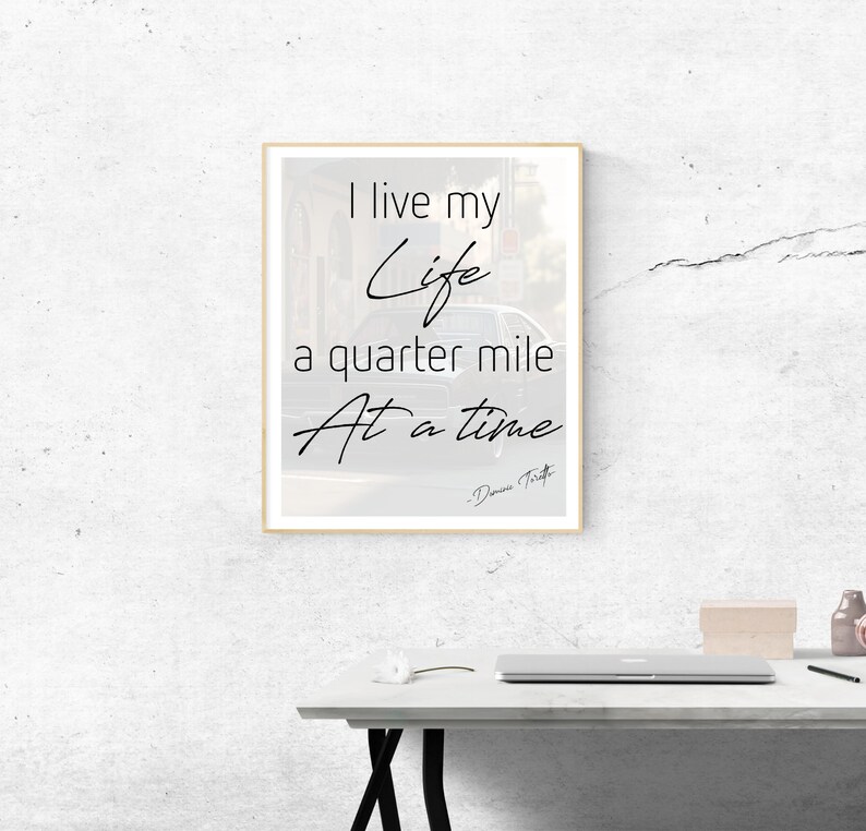 Fast and Furious, Motivational Quote as Printable Download for on a ...