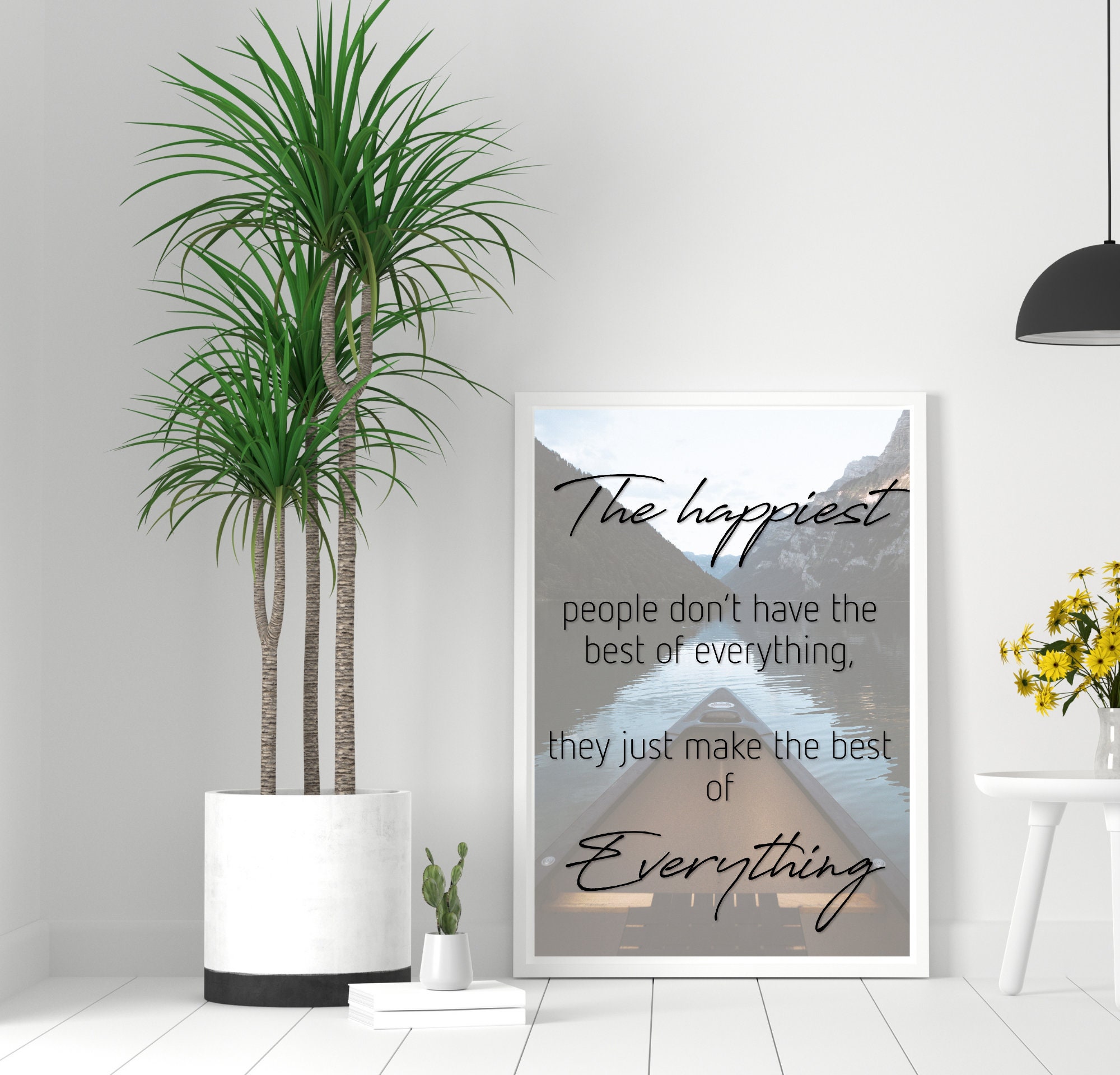 The Happiest People, Motivational Quote as Printable Download for a ...