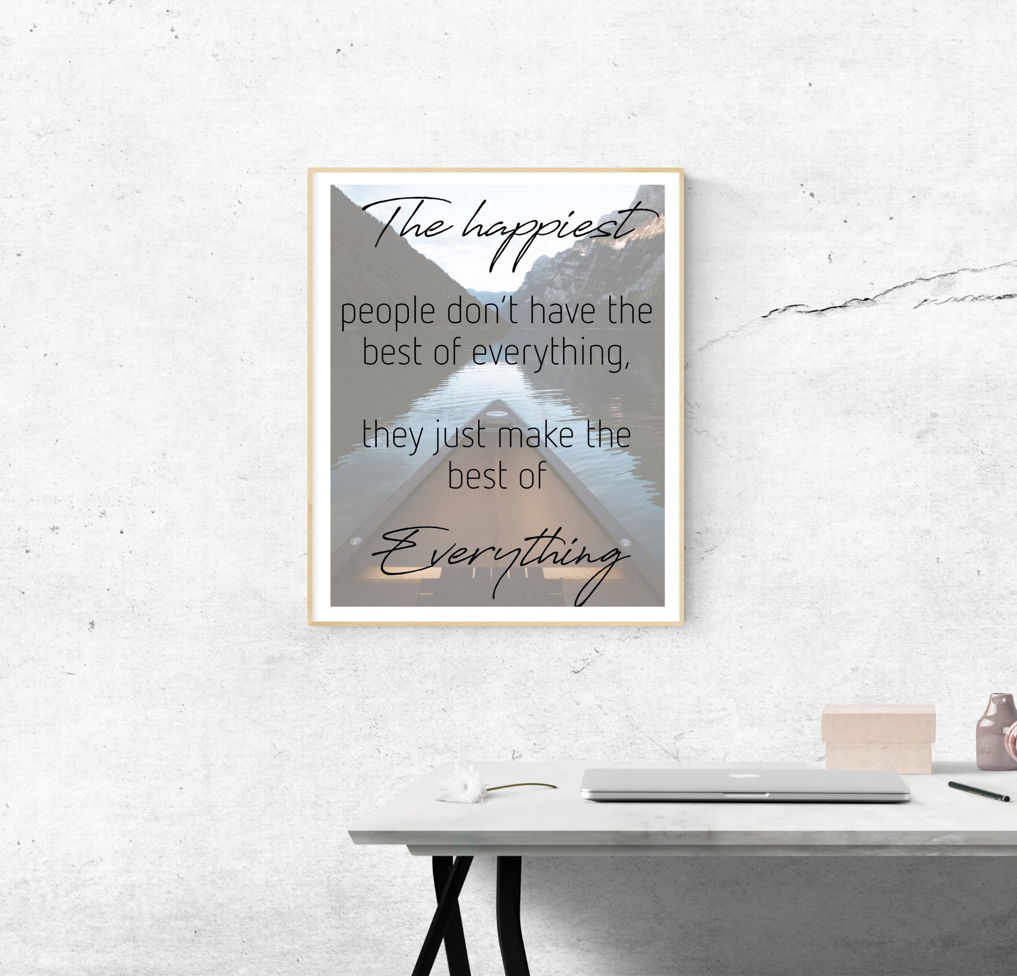 The Happiest People, Motivational Quote as Printable Download for a ...