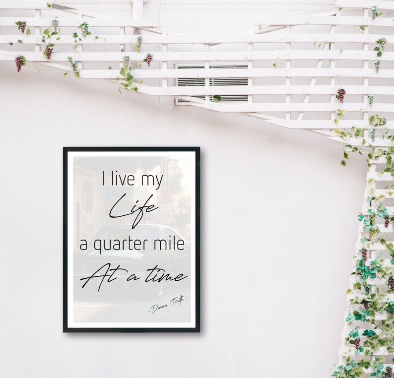 Fast and Furious, Motivational Quote as Printable Download for on a ...