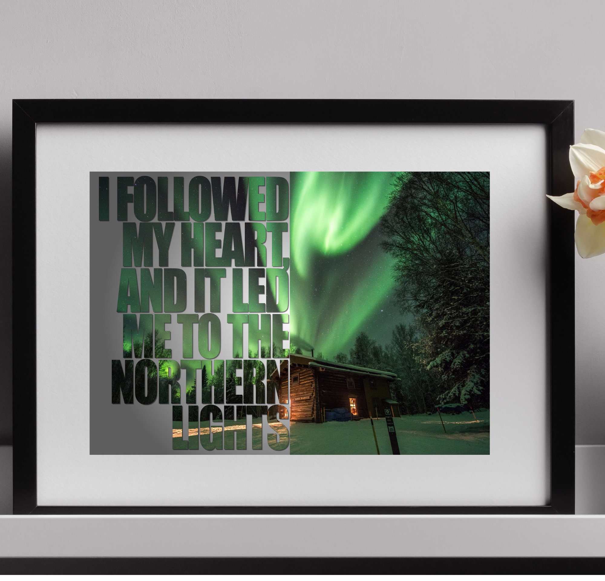 I Followed My Heart, Inspirational Quote, Art Print, Download Printable ...