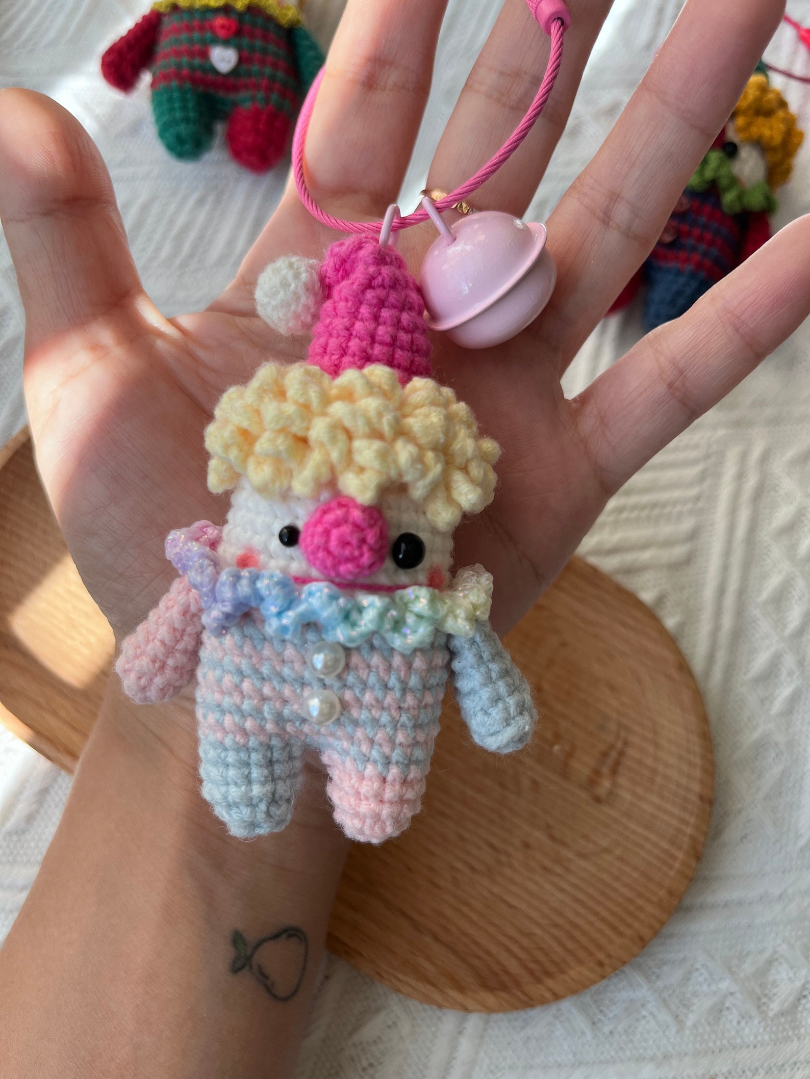 Clown Keychain, Crochet Amigurumi, Keychain,handmade, Gifts - Etsy