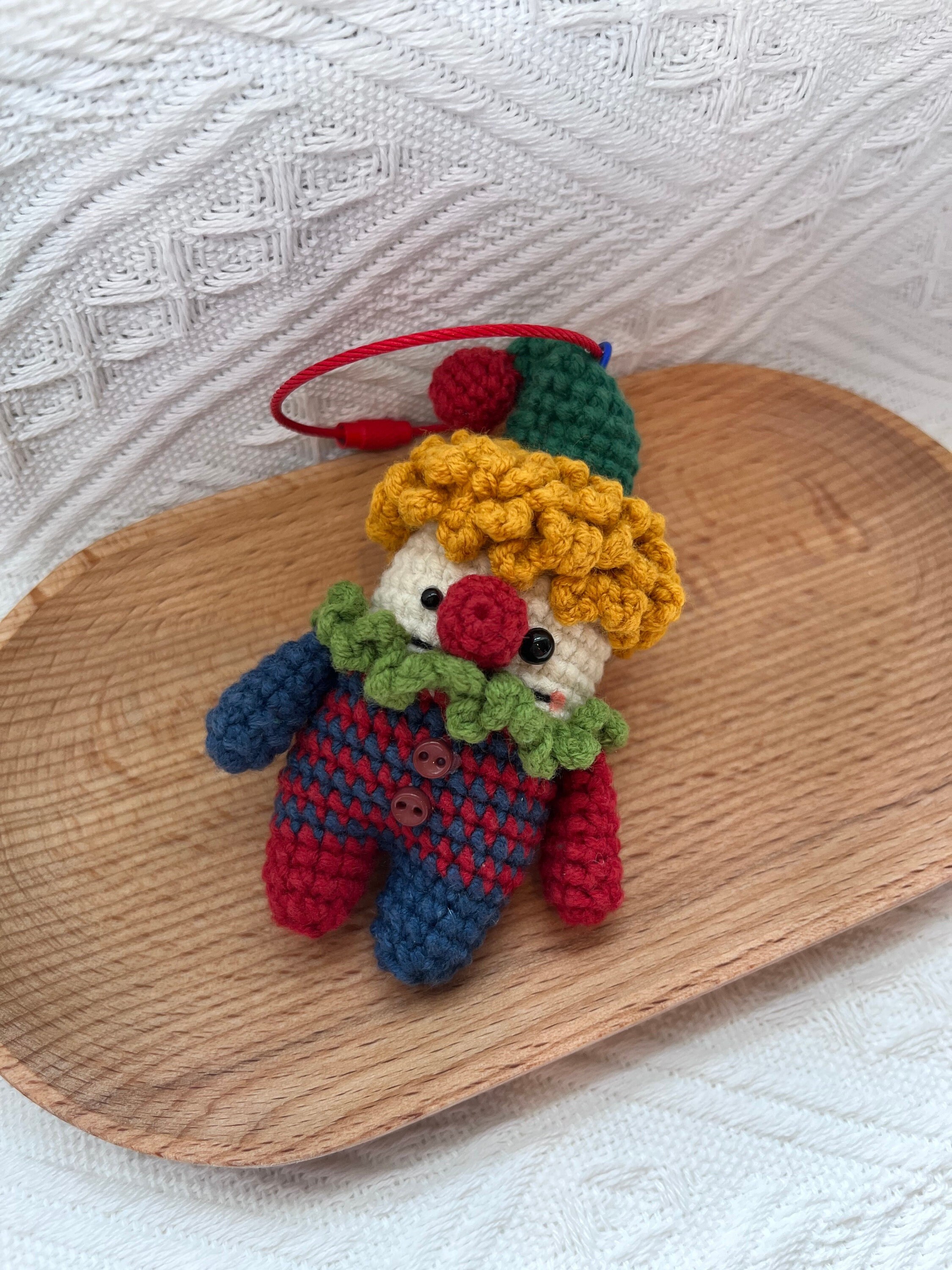 Clown Keychain, Crochet Amigurumi, Keychain,handmade, Gifts - Etsy