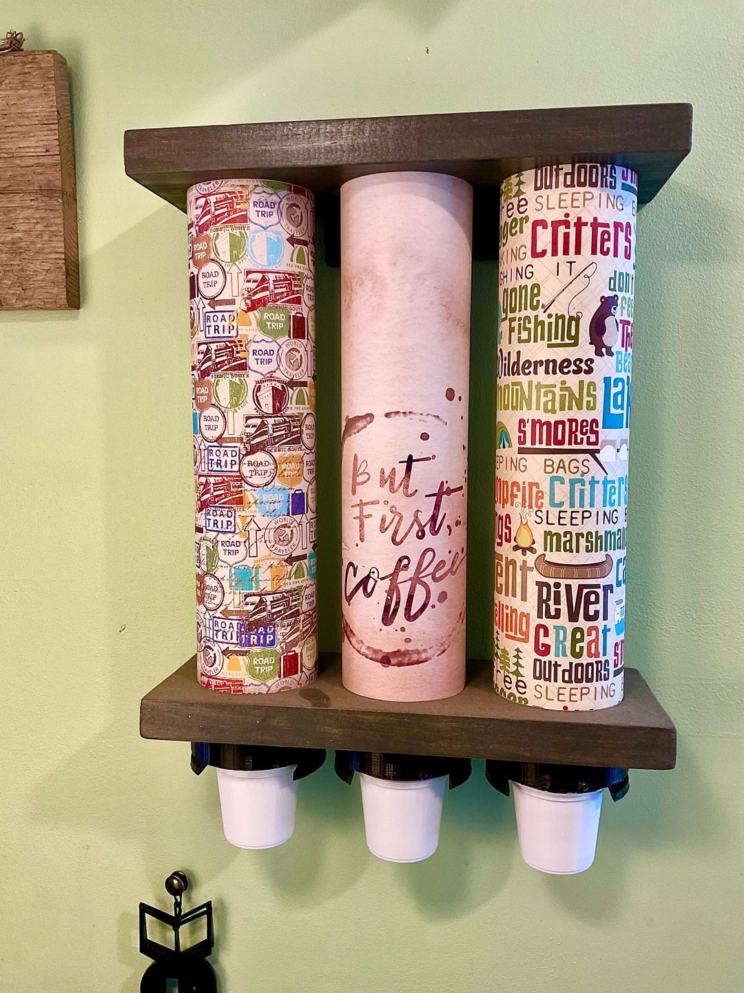 Keurig K-cup Coffee Pod Holder 3D Printable STL File for 2 PVC Wall ...