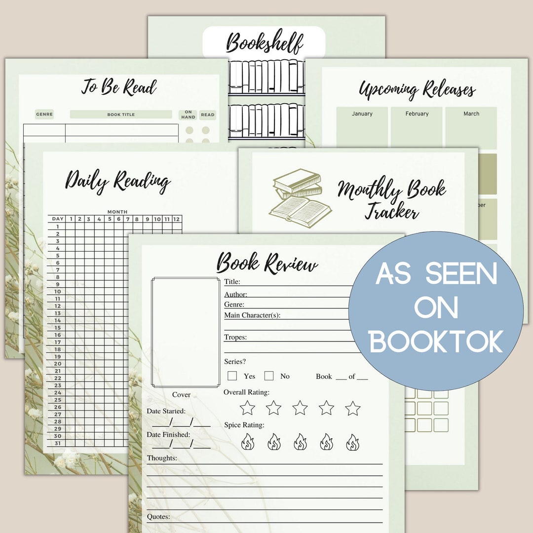 Digital Reading Journal, Reading Digital Planner, Digital Reading ...