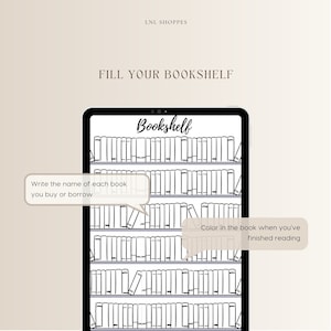 Digital Reading Journal, Reading Digital Planner, Digital Reading ...