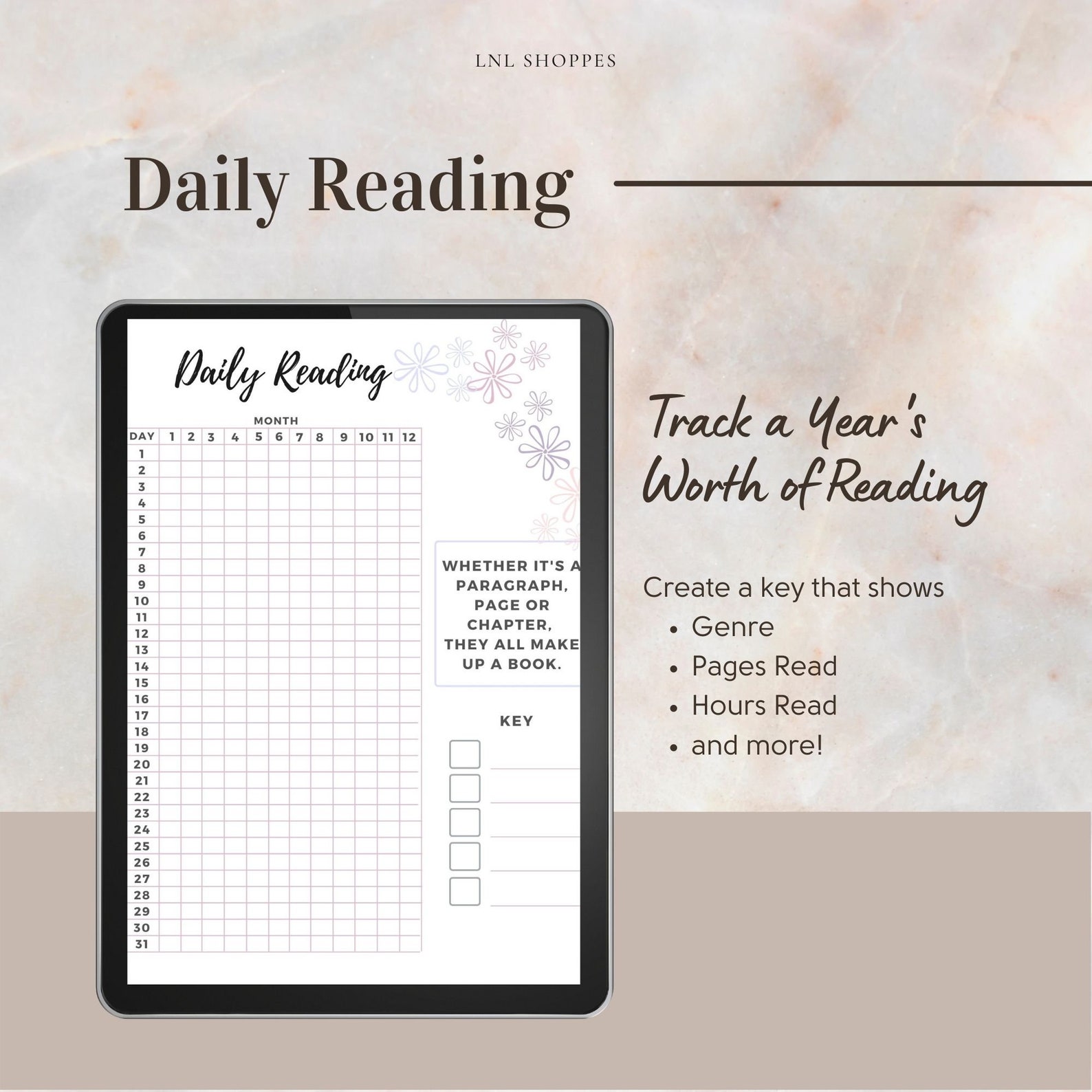 Digital Reading Journal Reading Digital Planner Digital - Etsy