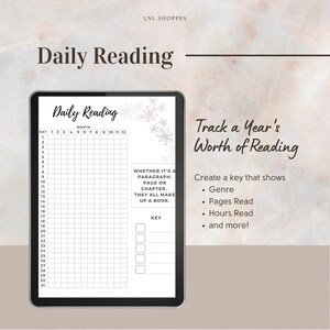 Digital Reading Journal, Reading Digital Planner, Digital Reading ...