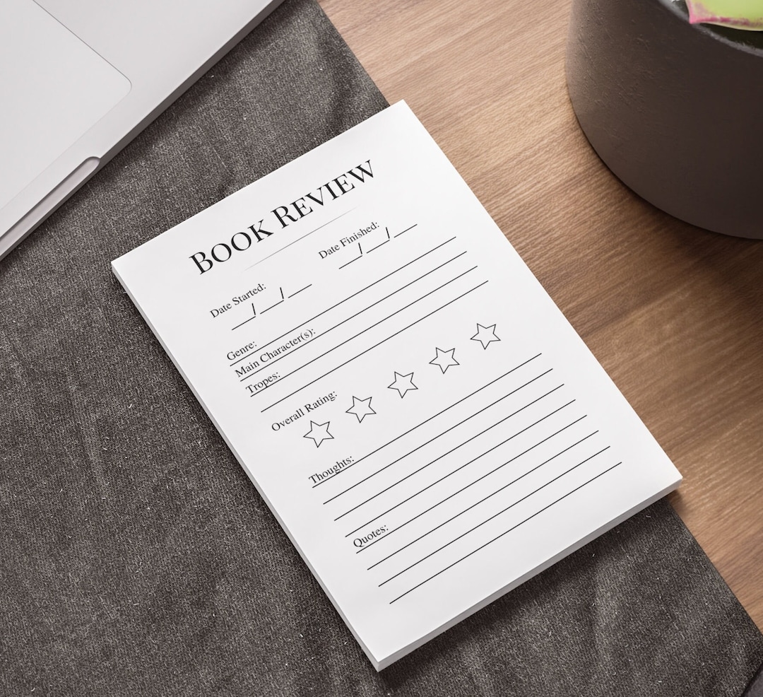 Book Review Post-it® Note Pads, Reading Sticky Notes, Reading Journal ...