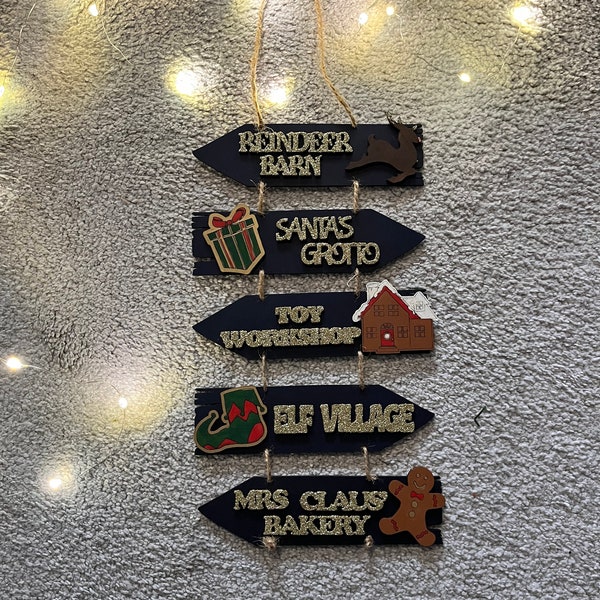 Santa's Grotto Sign - Etsy UK