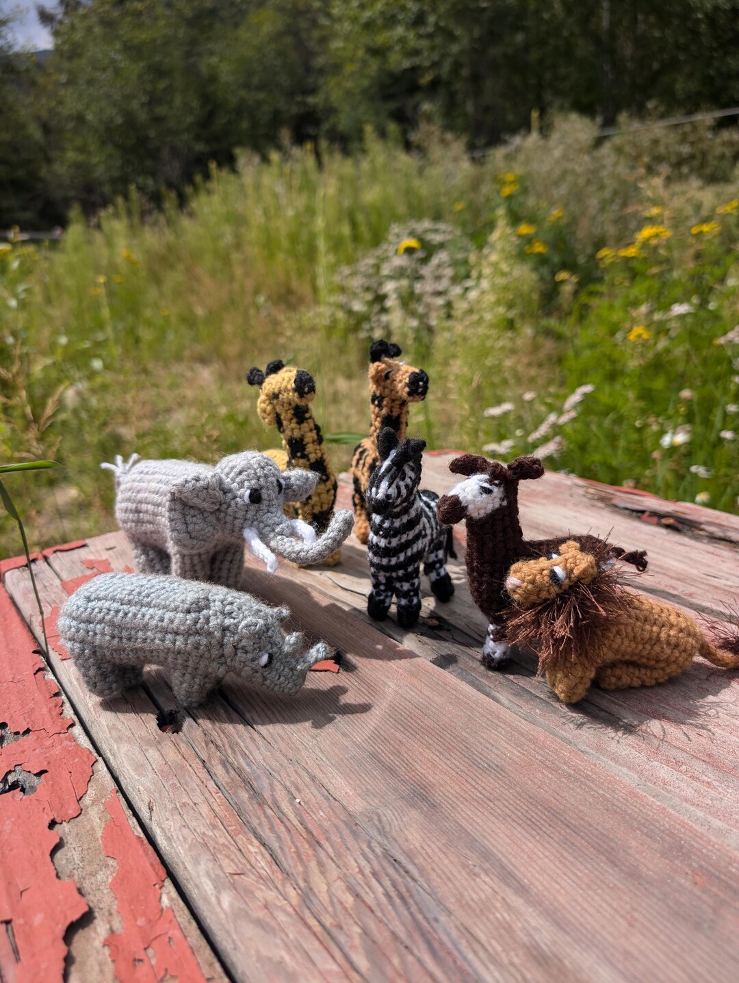 7 Mini Zoo Animals Pattern Pack - Etsy