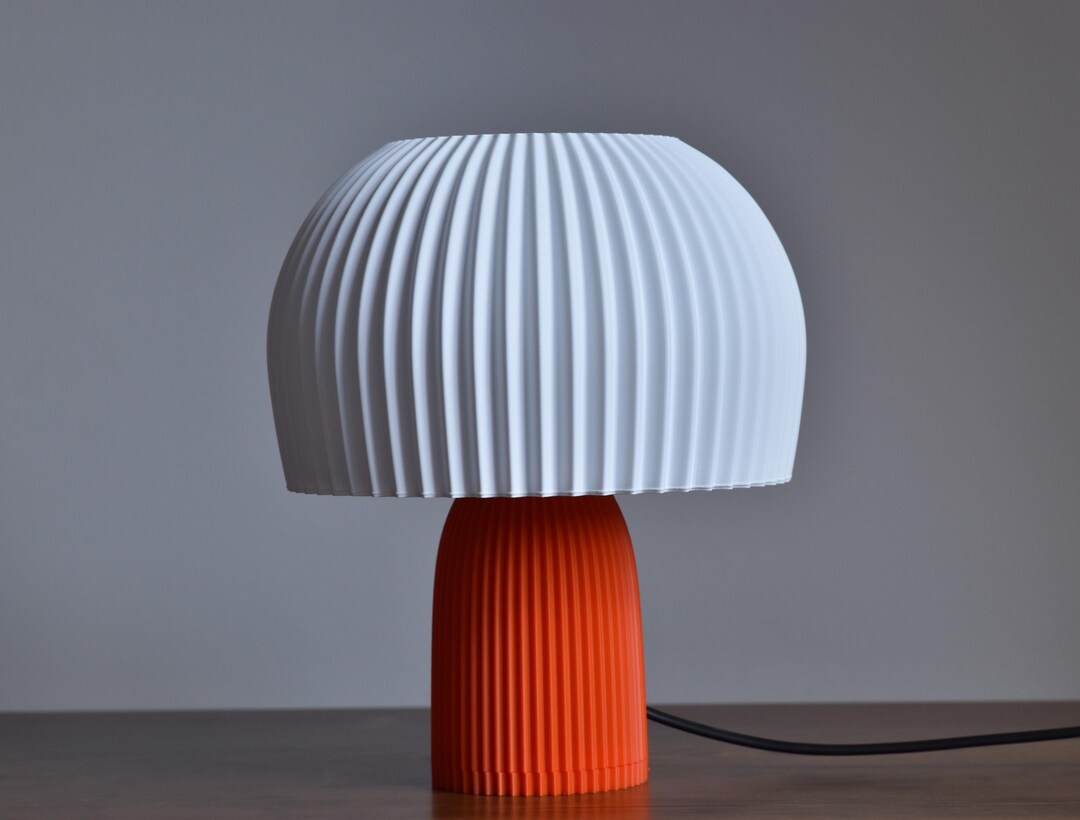 Modern Table Lamp, Pleated Shade Lamp, E14 LED Light, Scandinavian Desk ...