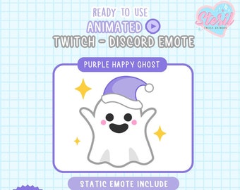 01 ANIMATED Twitch and Discord Emote / Pink Boo Ghost / Spooky - Etsy