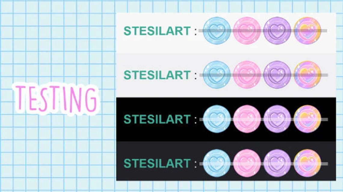 Twitch and Discord Emotes 04 Pack / Coin Heart / Channel Point / Kawaii ...