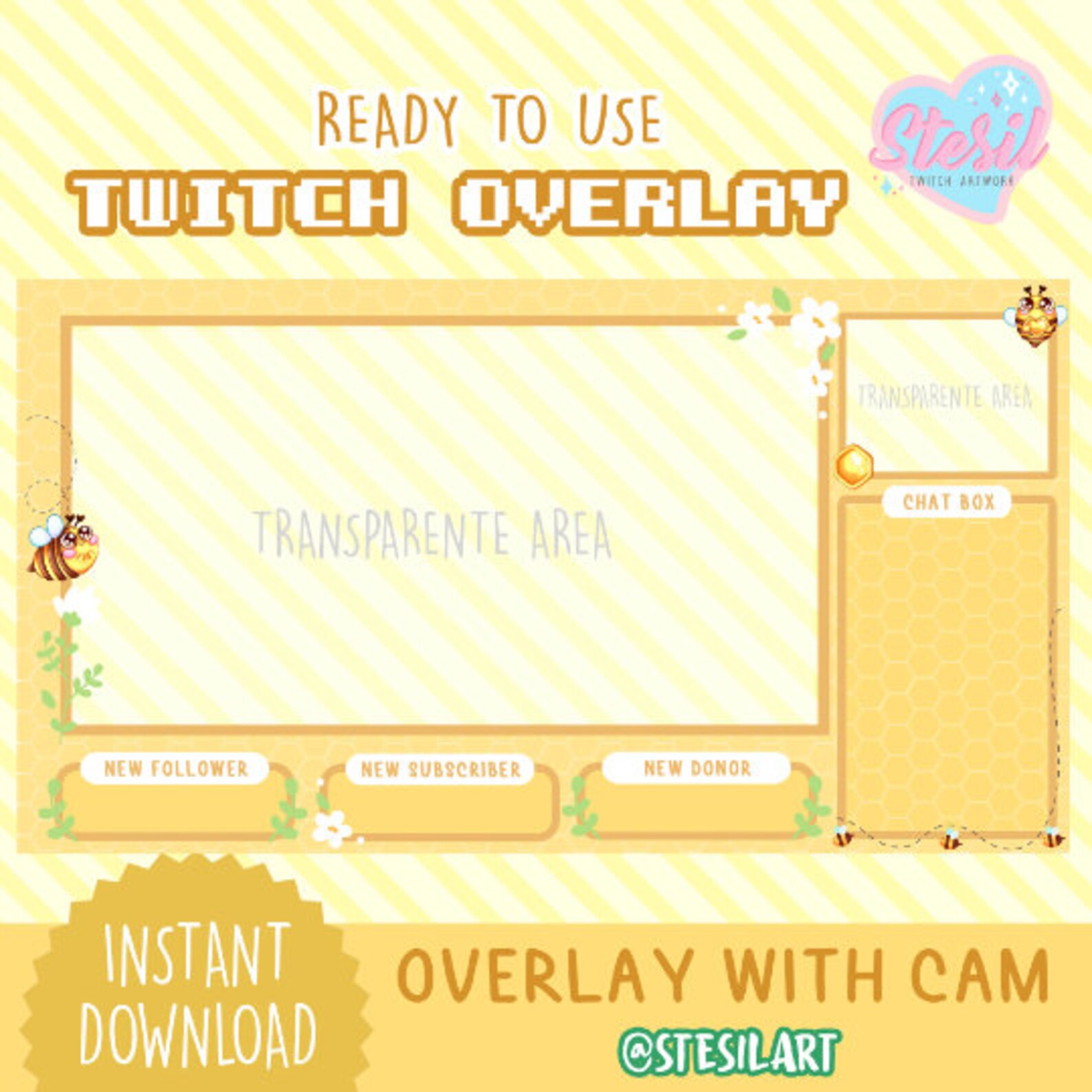 ANIMATED Twitch Stream Package / Cute and Aesthetic Dream Night Sky ...