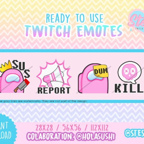 Among us us emotes - Etsy Österreich