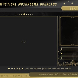 ANIMATED Twitch Stream Package / Mystical Mushrooms Theme / Overlays ...