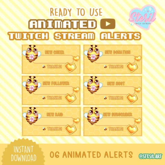 ANIMATED Twitch Stream Package / Cute and Aesthetic Dream Night Sky ...