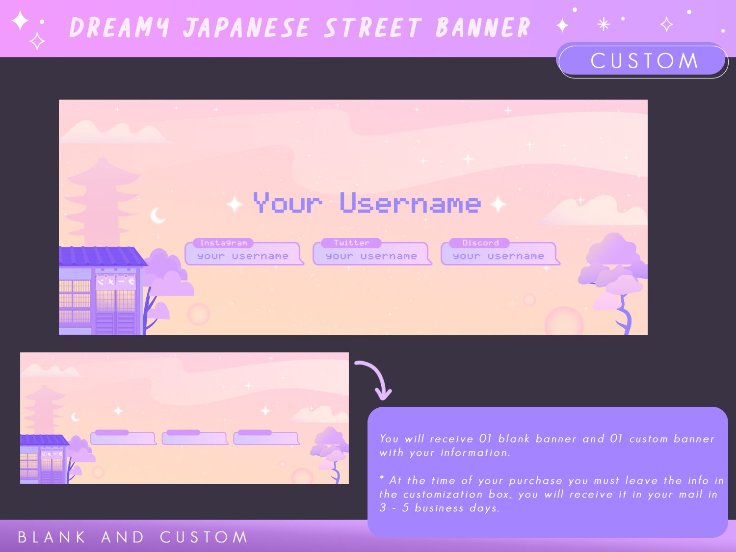 ANIMATED Twitch Stream Package / Dreamy Japanese Street Theme - Etsy