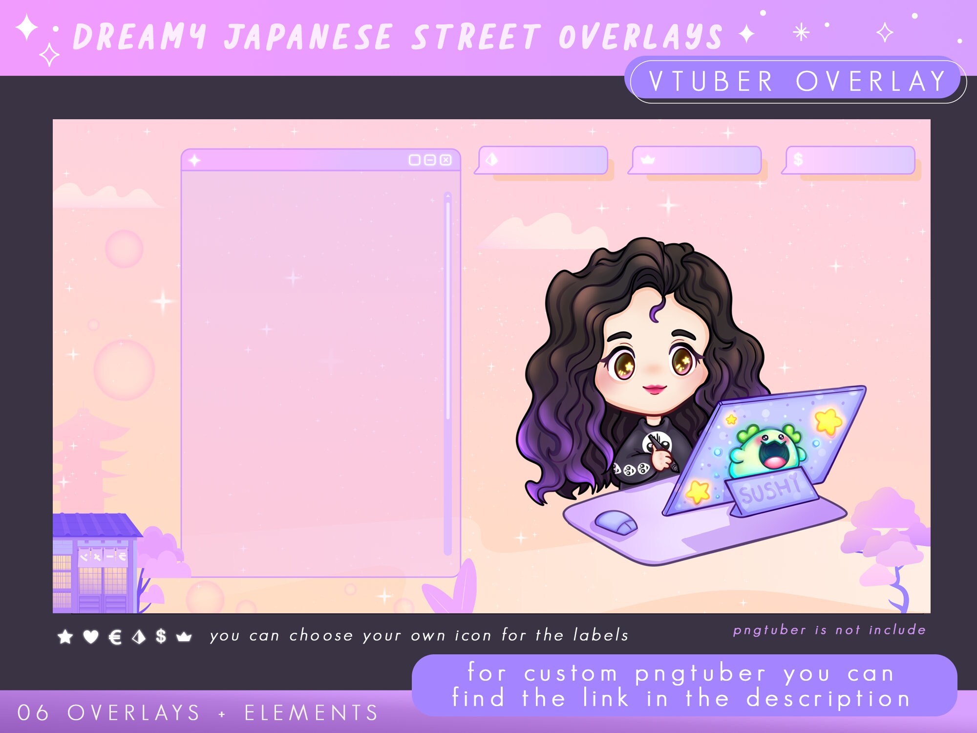 ANIMATED Twitch Stream Package / Dreamy Japanese Street Theme - Etsy