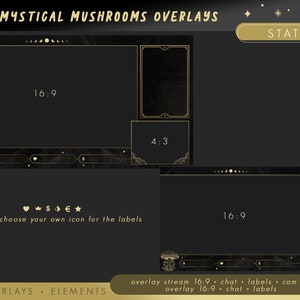 ANIMATED Twitch Stream Package / Mystical Mushrooms Theme / Overlays ...