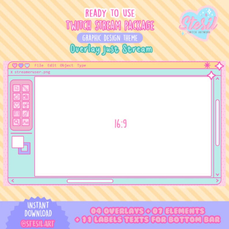 ANIMATED Twitch Stream Package / Graphic Design Theme / Aesthetics ...