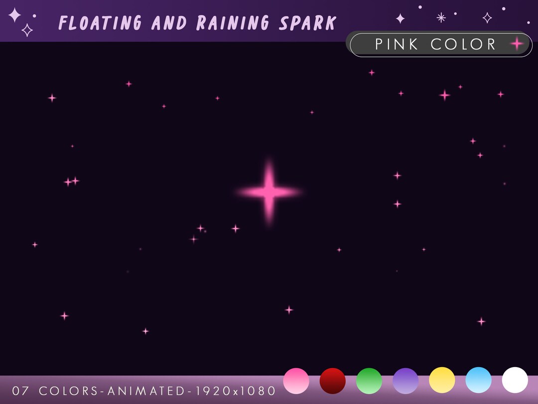 Floating and Raining Sparkles / 07 Colors 02 Animations 14 Files ...