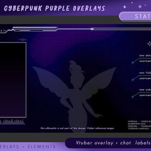 ANIMATED Twitch Stream Package / Cyber Punk Purple Theme / Overlays ...