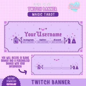 ANIMATED Twitch Stream Package / Magic Tarot Theme / Esoteric / Magic ...