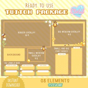 ANIMATED Twitch Stream Package / Cute and Aesthetic Dream Night Sky ...