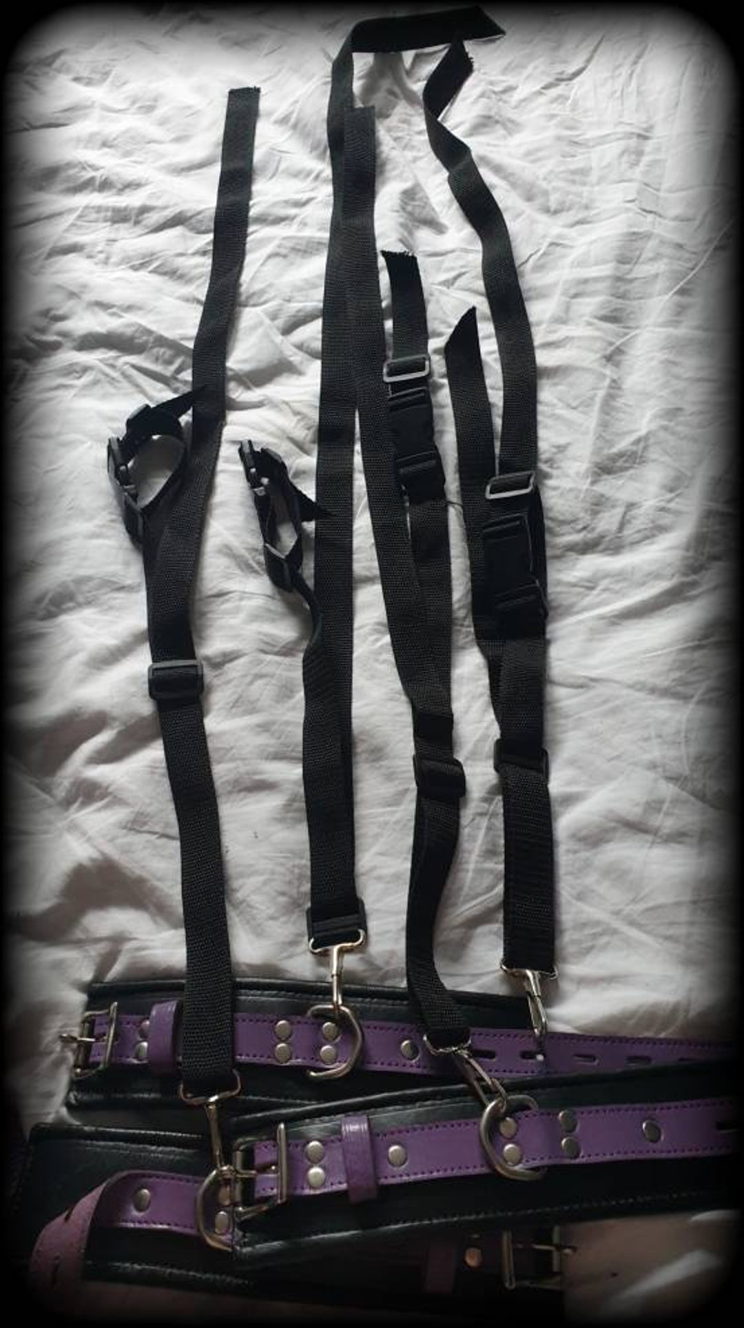 Bdsm Bed Post Bed Restraints not Under Bed CUFFS NOT INCLUDED - Etsy