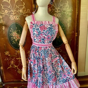 4pc Quilted Block-print Apron With Matching Bandana and Towel Set - Etsy