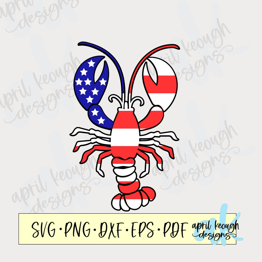 American Flag Lobster Svg Png/ American Flag Lobster/ Lobster Svg ...