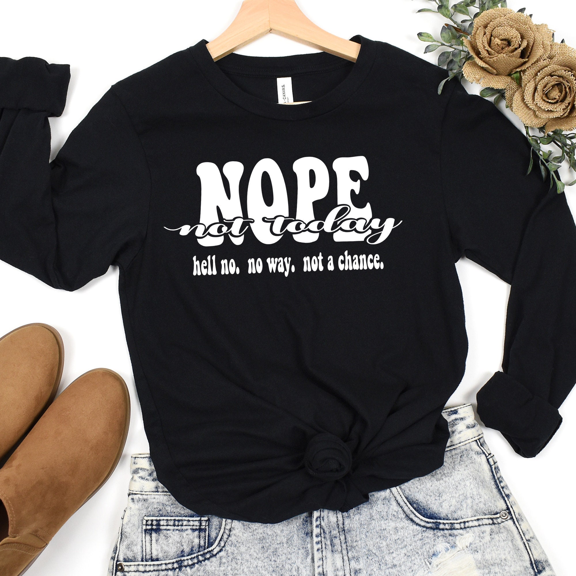 Retro Nope Not Today Svg/ Nope Not Today Cut File Cricut Silhouette/ Nope Funny Svg/ Not ...