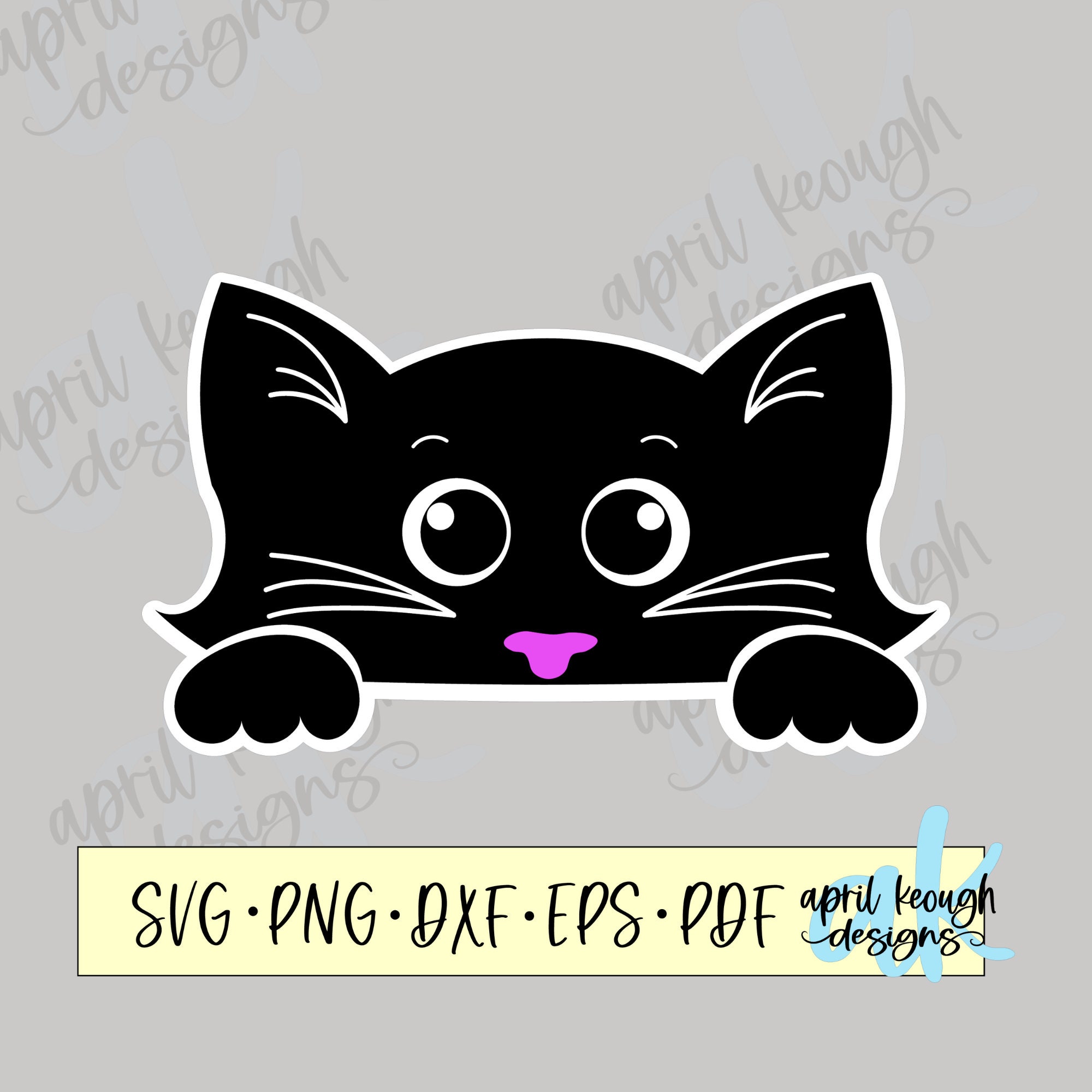 Cute Staring Kitty Svg Png/ Cute Kitty Svg Png/ Funny Kitty Svg/ Cute ...